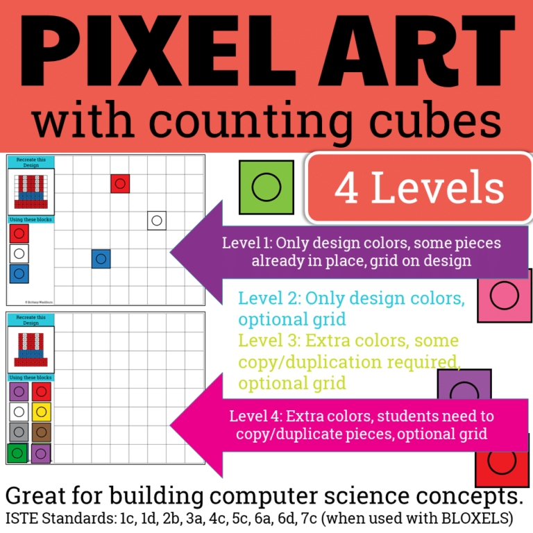 Independence Day Digital Pixel Art STEM Challenges