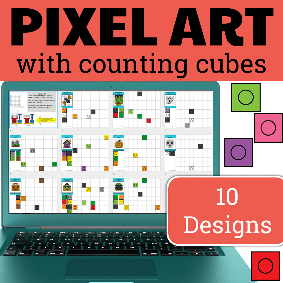 Halloween Digital Pixel Art STEM Challenges