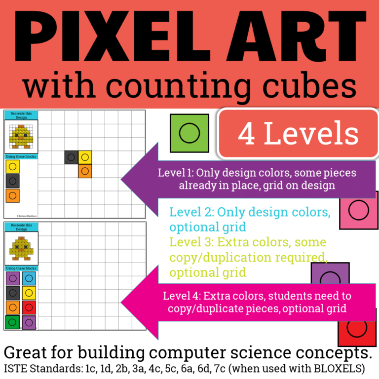Easter Digital Pixel Art STEM Challenges