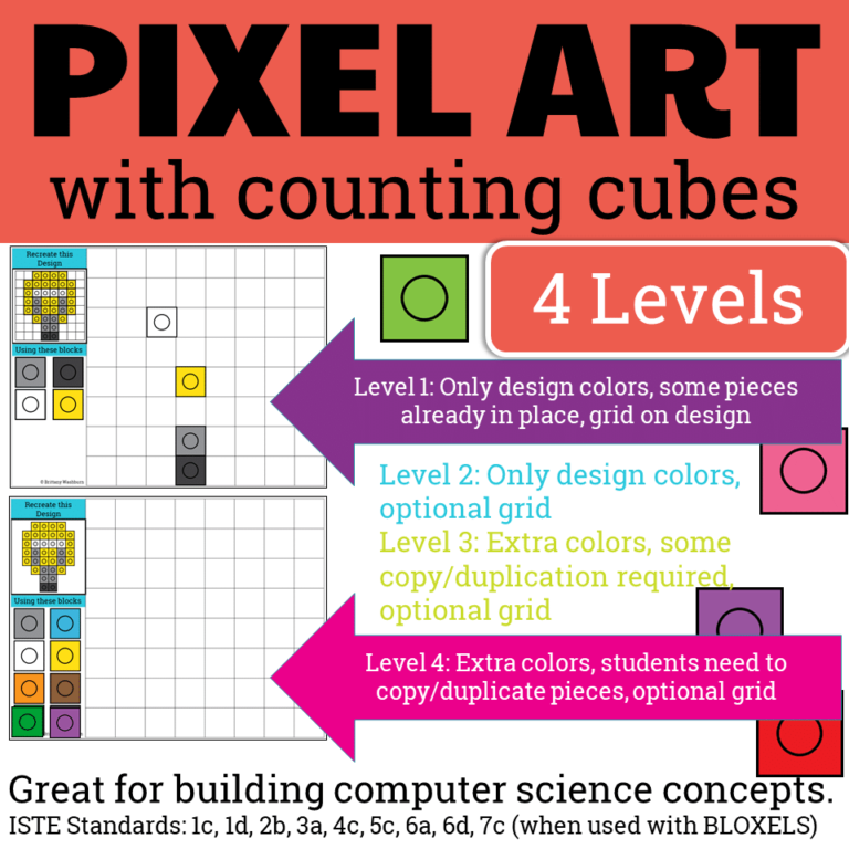 Earth Day Digital Pixel Art STEM Challenges