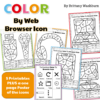 Technology Color By Web Browser Icons Printable Worksheets