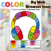 Technology Color By Web Browser Icons Printable Worksheets