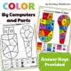Technology Color By Computers and Parts Printable Worksheets