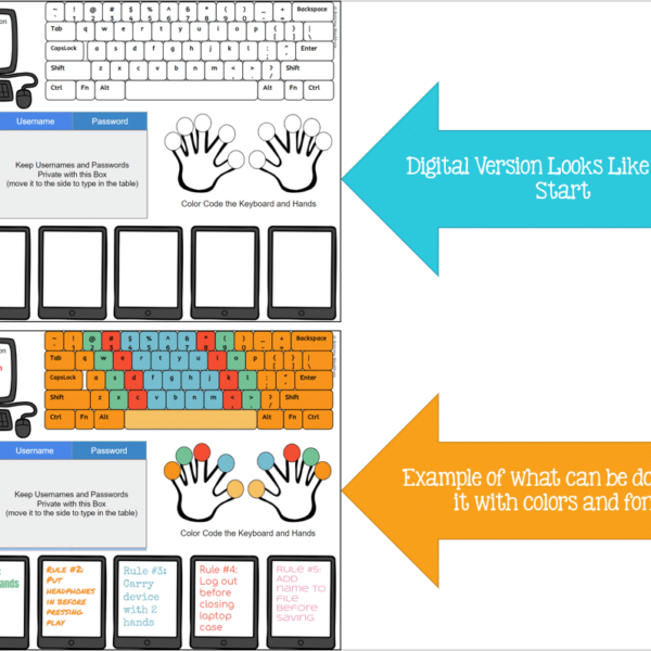 Computer Station Cards