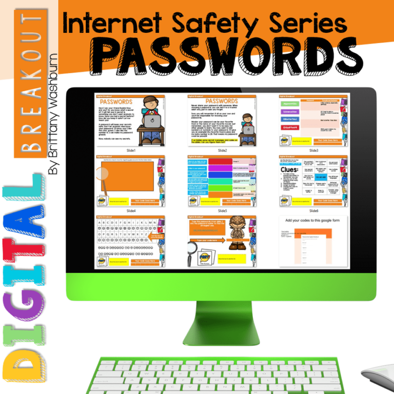 Digital Breakout Internet Safety: Passwords