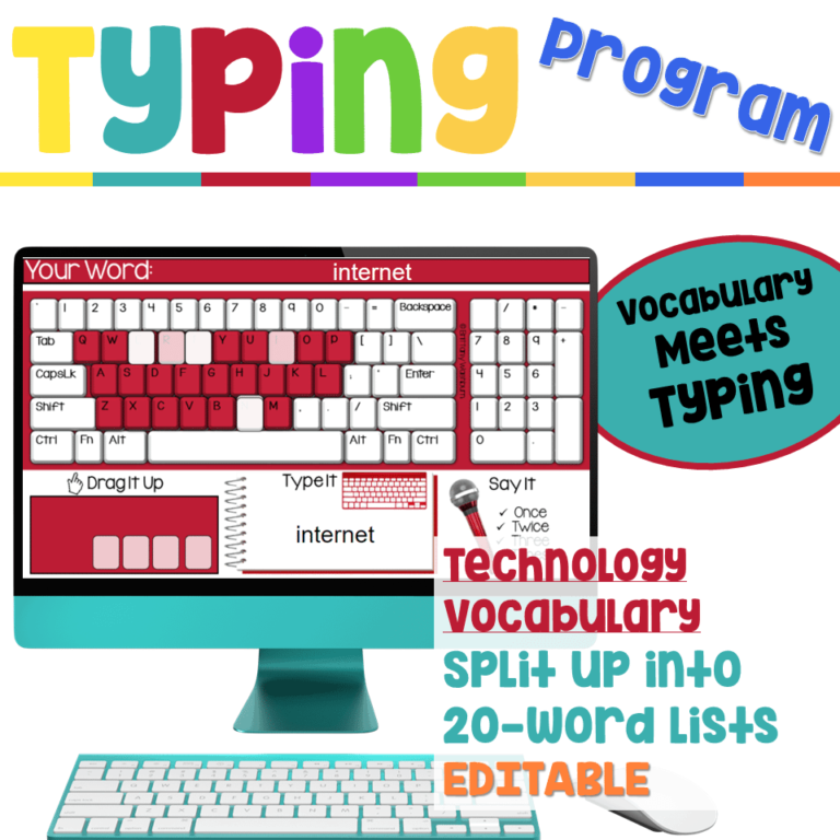 Typing Program with Technology Vocabulary