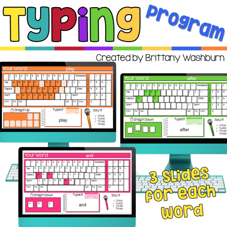 Typing Program with Sight Words