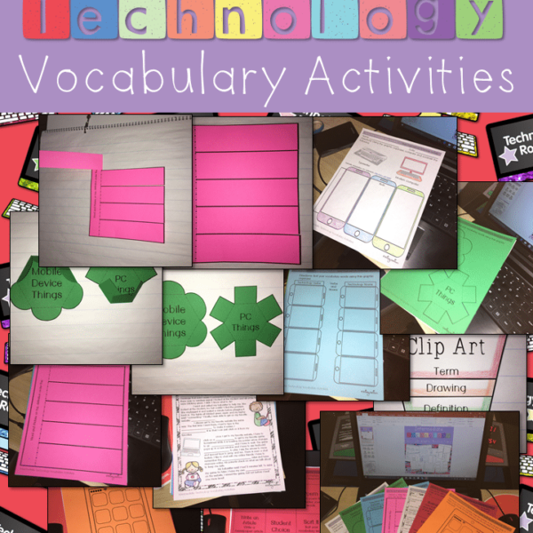 Technology Vocabulary Worksheets 3-5