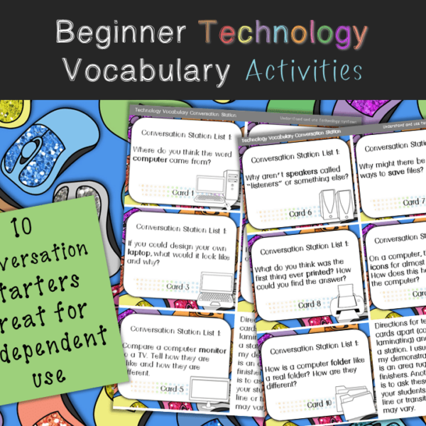 Technology Vocabulary Worksheets
