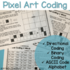 Pixel Art Coding - 3 unplugged computer science lessons