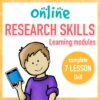 Online Research Skills Modules and Digital Worksheets