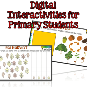 Fall Math and ELA Digital Interactive Activities