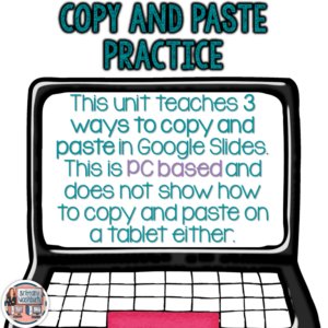 Copy and Paste Practice Digital Activities