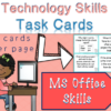 Computer Skills Task Cards - MS Office Skills