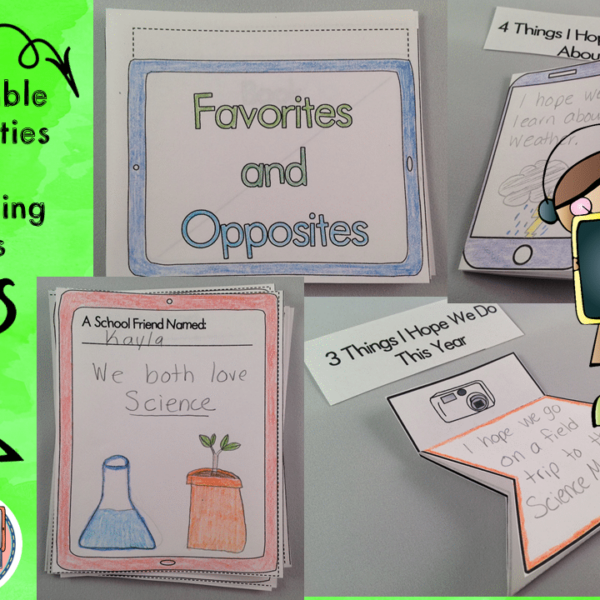 All About Me Book with Technology Theme