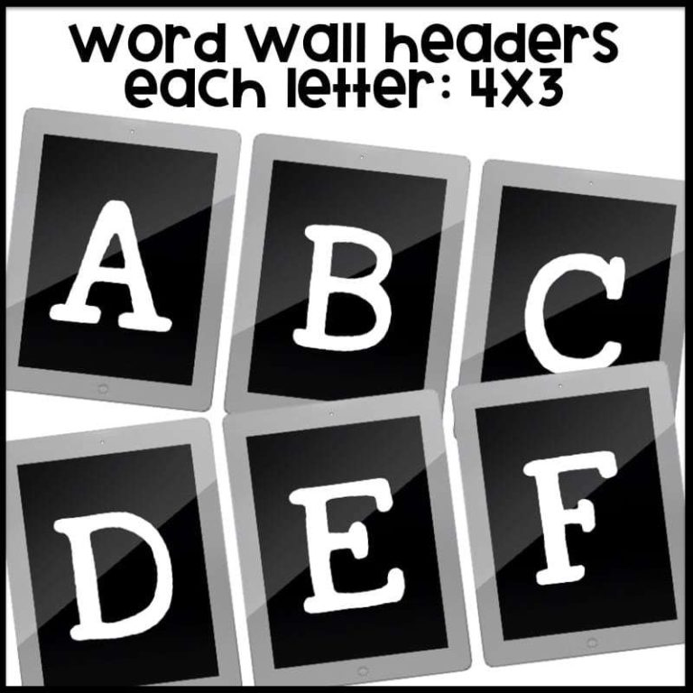 Technology Themed Decor Classroom Word Wall Cards