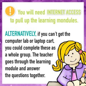 Computer Lab Lessons - The Internet - Complete Unit
