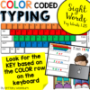 Color Coded Typing - Sight Words