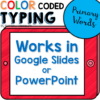 Color Coded Typing - Primary Words