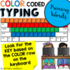 Color Coded Typing - Primary Words