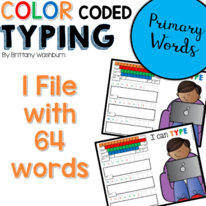 Color Coded Typing - Primary Words