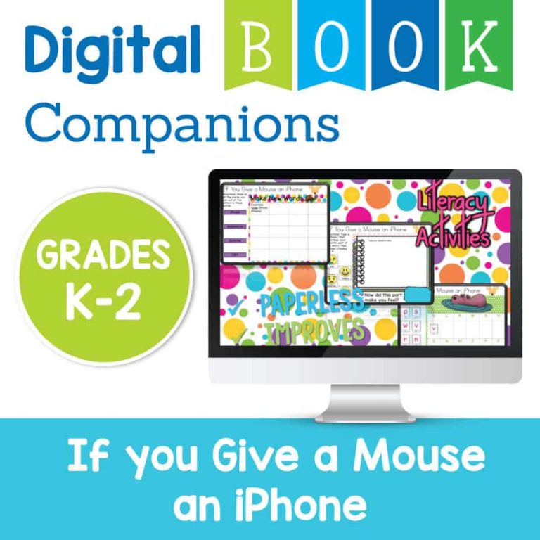 If you Give a Mouse an iPhone Digital Companion Activities - Grades 3-5