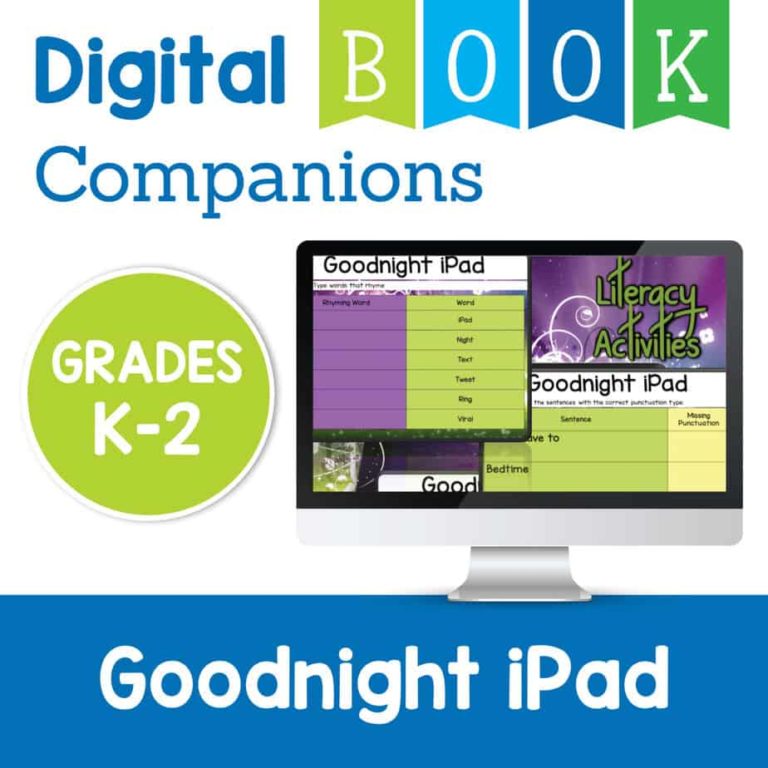 Goodnight iPad Digital Book Companion - Grades K-2
