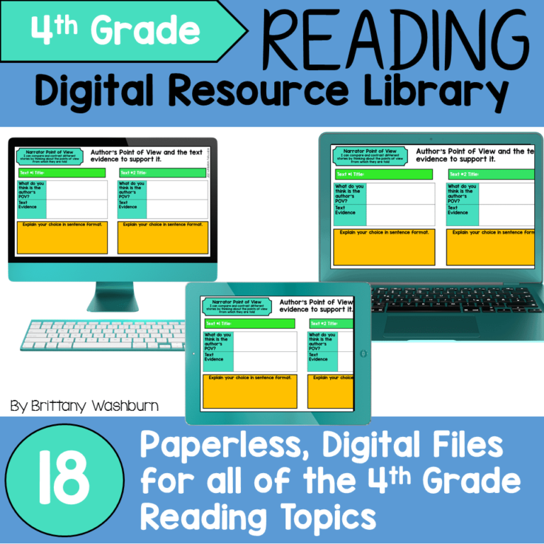 4th Grade Reading Standards Digital Resource Library