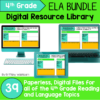 4th Grade ELA Standards Digital Resource Library BUNDLE