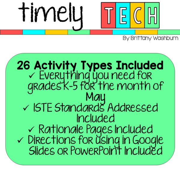 Timely Tech - 26 May Themed Technology Activities