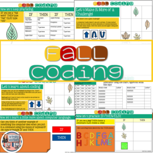 Fall Coding Digital Interactive Activities