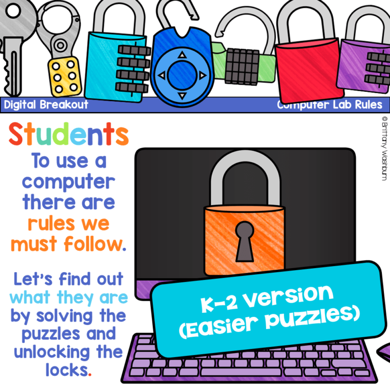 Rules and Procedures for the Elementary Computer Lab