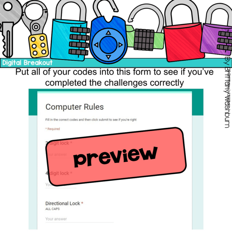 Digital Breakout 3-5 Computer Rules