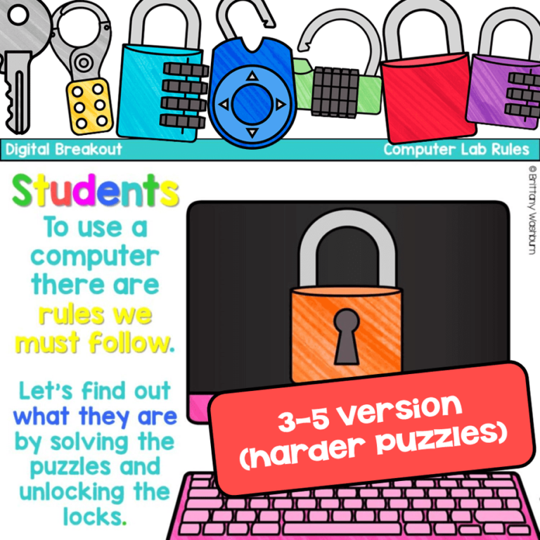 Digital Breakout 3-5 Computer Rules