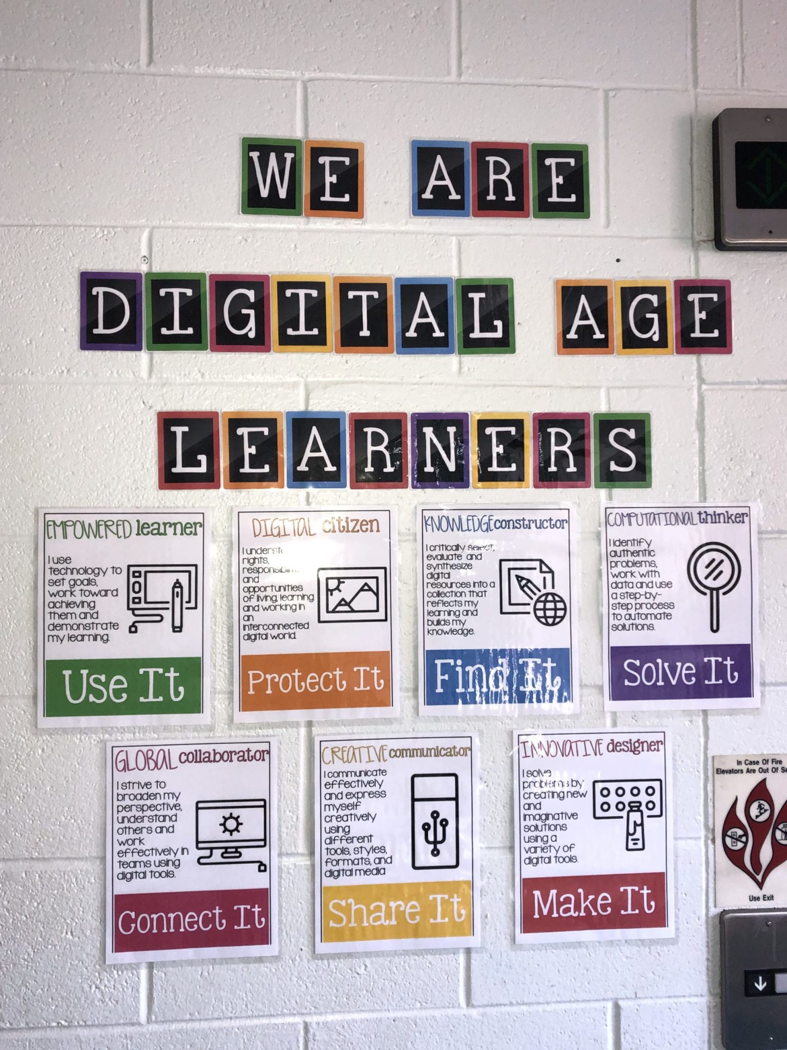 Technology Standards Display or Bulletin Board