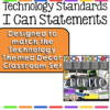 Technology I Can Statements for Grades K-2 - Tech Decor Theme