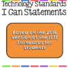 Technology I Can Statements for Grades K-2 - Tech Decor Theme