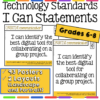 Technology I Can Statements for Grades K-2 - Tech Decor Theme