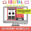 Keyboard Shortcuts Car Theme Interactive PDF