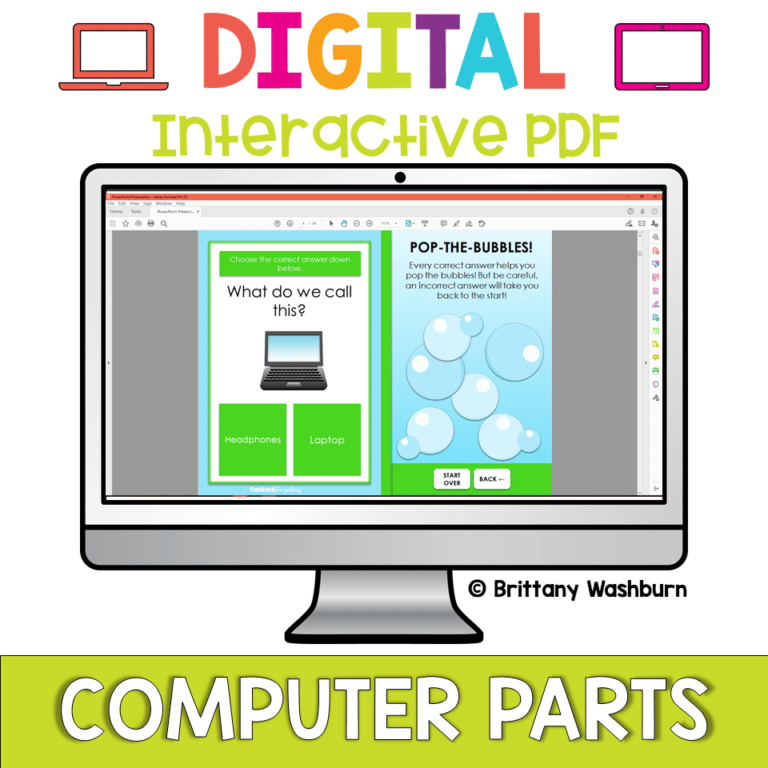 Computer Parts Bubble Theme Interactive PDF