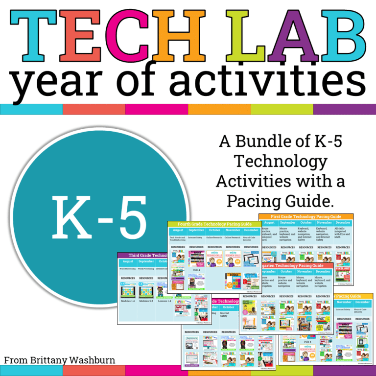K-5 Technology Activities Bundle