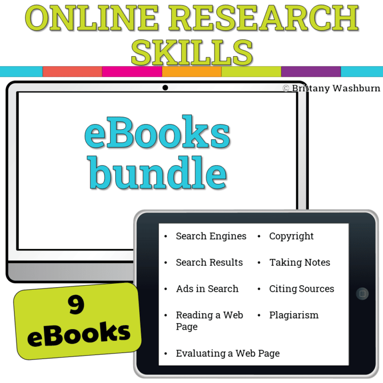 Online Research Skills Booklets Bundle