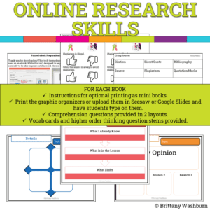 Online Research Skills Booklets Bundle