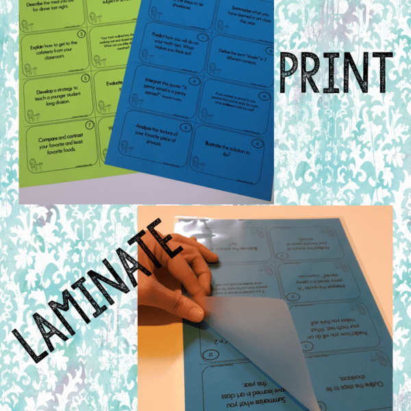 Test Taking Vocabulary Task Cards for Intermediate Students