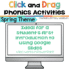 Spring Digital Phonics Click and Drag Practice