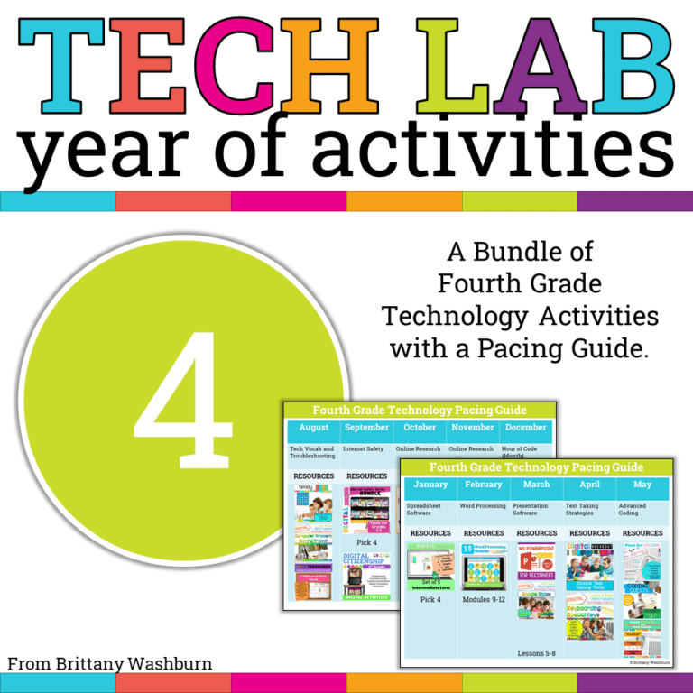 4th Grade Technology Activities Bundle