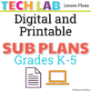 Sub Plans for the Computer Lab Bundle