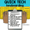 Keyboarding Practice Activities Quick Tech Kindergarten