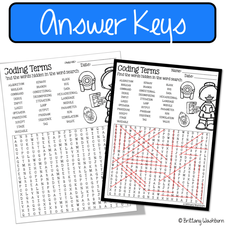 Technology Vocabulary Term Word Searches