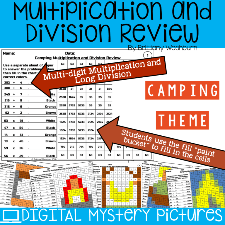Patriotic Themed Multiplication and Division Practice DIGITAL Mystery ...